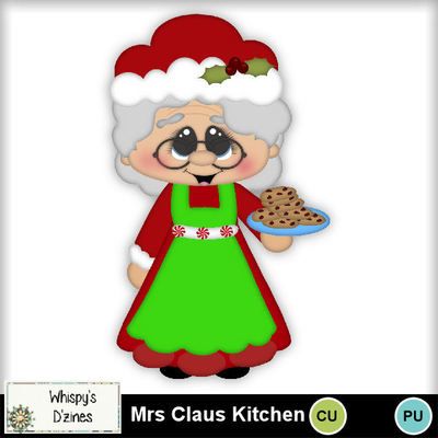Digital Scrapbooking Kits | Mrs Claus Kitchen Clipart Set-(Whispy ...
