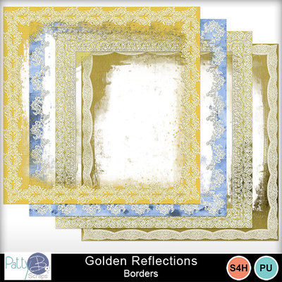 Digital Scrapbooking Kits | Golden Reflections Borders-(PattyB ...