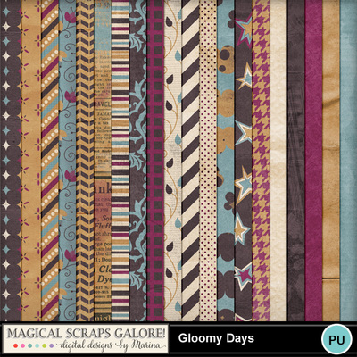 Digital Scrapbooking Kits | Gloomy Days-(MSG) | Boys, Everyday, Family ...