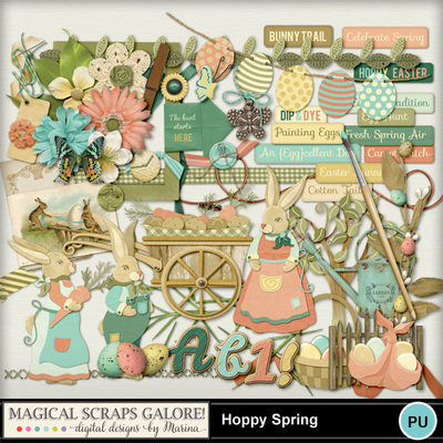 Digital Scrapbooking Kits | Hoppy Spring-(MSG) | Family, Girls ...