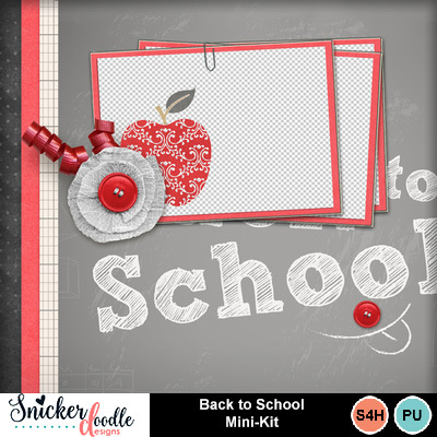 Digital Scrapbooking Kits | Back to School-(Snicker) | School | MyMemories