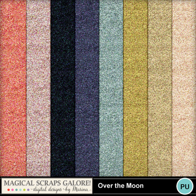 Digital Scrapbooking Kits | Over The Moon-bundle-(MSG) | Entertainment ...