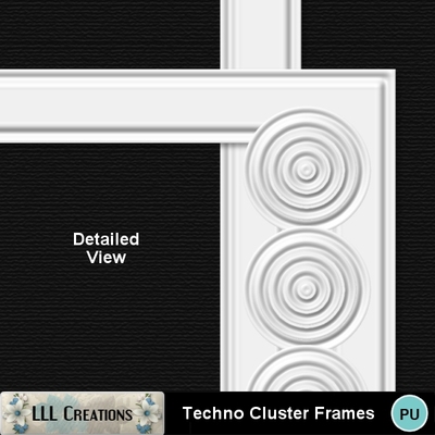 Digital Scrapbooking Kits | Techno Cluster Frames-(LLLCrtn) | Babies ...
