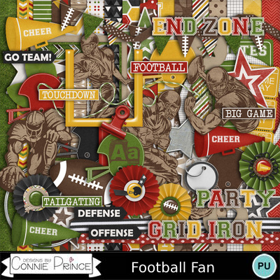 Digital Scrapbooking Kits | Football Fan-Combo-(cprince) | Outdoors ...