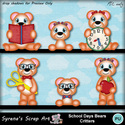 Digital Scrapbooking Kits | School Days Bears Combo Pack-(SyrenaE ...