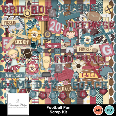 Digital Scrapbooking Kits | Football Fan-(Shmoang) | Boys, Kid Fun ...