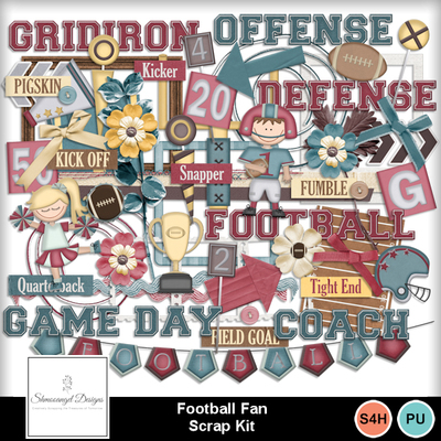 Digital Scrapbooking Kits | Football Fan-(Shmoang) | Boys, Kid Fun ...