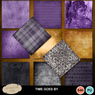 Digital Scrapbooking Kits | Time goes by-(Yascrap) | Vintage | MyMemories
