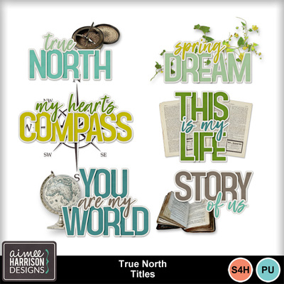 Digital Scrapbooking Kits | True North Collection-(aimeeh) | Everyday ...