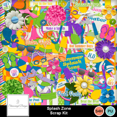 Digital Scrapbooking Kits | Splash Zone-(Shmoang) | Beach, Kid Fun ...