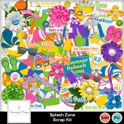 Digital Scrapbooking Kits | Splash Zone-(Shmoang) | Beach, Kid Fun ...