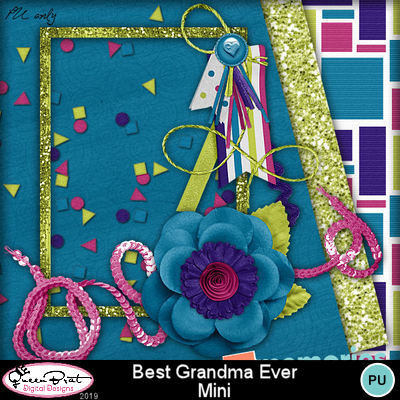 Digital Scrapbooking Kits | Best Grandma Ever Mini-(QueenBr ...