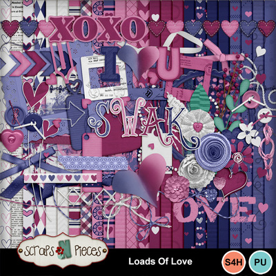 Digital Scrapbooking Kits | Loads of Love-(SNP) | Holidays - Valentine ...
