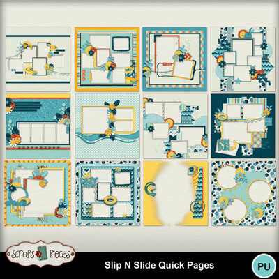Digital Scrapbooking Kits | Slip N Slide Quick Pages-(SNP) | Kid Fun ...