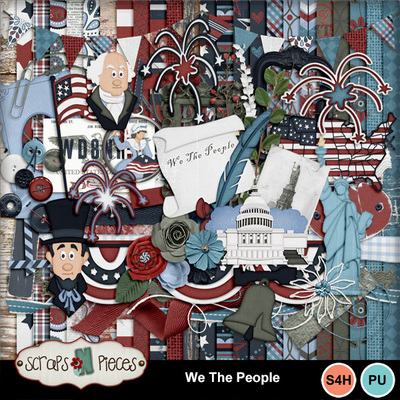 Digital Scrapbooking Kits | We The People-(SNP) | Holidays - July 4th ...