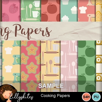 Digital Scrapbooking Kits | Cooking Papers-(lillysk) | Boys, Everyday ...