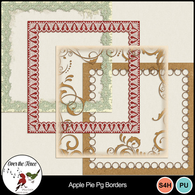 Digital Scrapbooking Kits | Apple Pie PAGE BORDERS-(OvThFnc ...