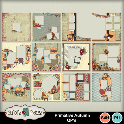 Digital Scrapbooking Kits | Primitive Autumn Quick Pages-(SNP ...