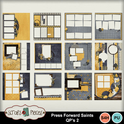 Digital Scrapbooking Kits | Press Forward Saints QP Pack 2-(SNP ...
