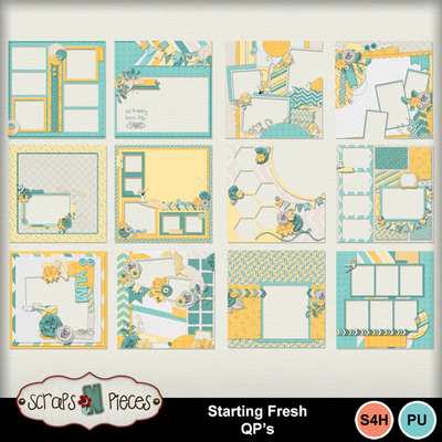 Digital Scrapbooking Kits | Starting Fresh QP pack-(SNP) | Decorative ...