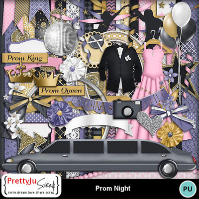 Digital Scrapbooking Kits | Prom Night-(P-Ju) | Celebrations, School ...
