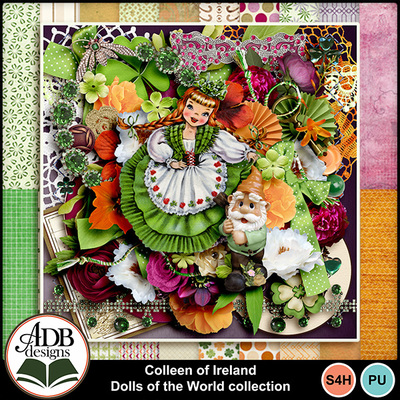 Digital Scrapbooking Kits | Colleen Page Kit-(ADBD) | Girls, Heritage ...