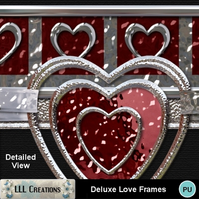 Digital Scrapbooking Kits | Deluxe Love Frames-(LLLCrtn) | Celebrations ...