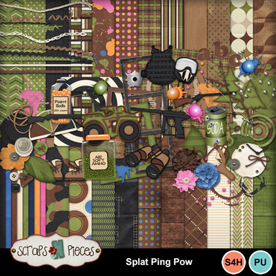 Digital Scrapbooking Kits | Splat! Ping! Pow!-(SNP) | Boys, Kid Fun ...