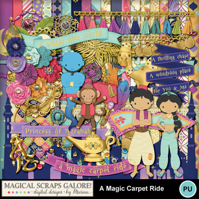 Digital Scrapbooking Kits | A Magic Carpet Ride-(MSG) | Boys ...