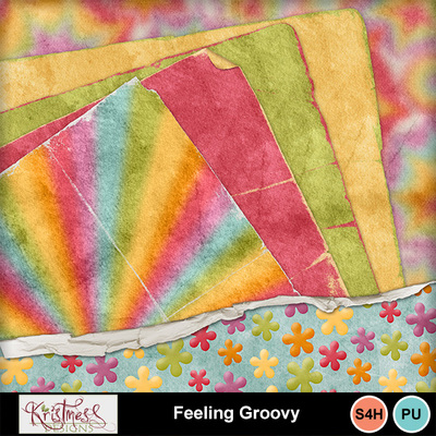 Digital Scrapbooking Kits | Feeling Groovy Trio-(Kmess) | Heritage ...