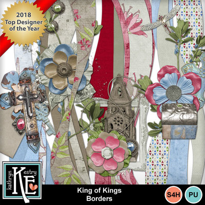 Digital Scrapbooking Kits | King of Kings Borders-(Kathryn) | Holidays ...