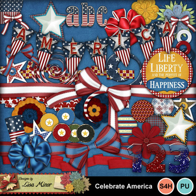 Digital Scrapbooking Kits | Celebrate America-(LisaMM) | Celebrations ...
