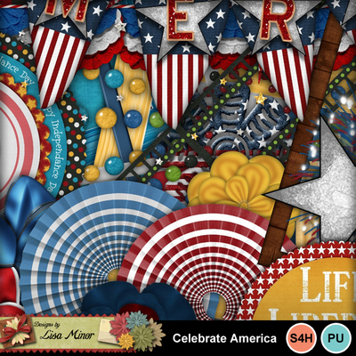 Digital Scrapbooking Kits | Celebrate America-(LisaMM) | Celebrations ...