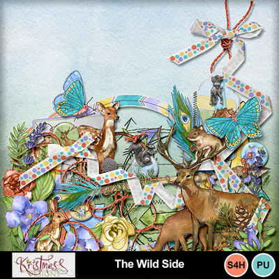 Digital Scrapbooking Kits | The Wild Side Trio-(Kmess) | Animals - Pets ...