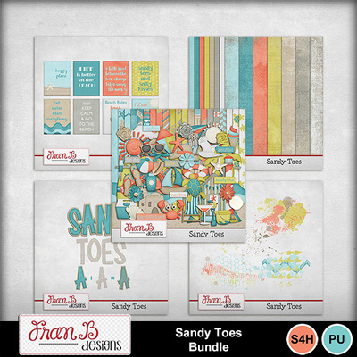 Digital Scrapbooking Kits | Sandy Toes Bundle-(FranB) | Babies ...