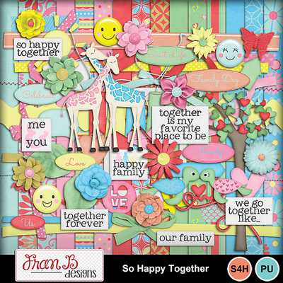 Digital Scrapbooking Kits | So Happy Together-(FranB) | Everyday ...