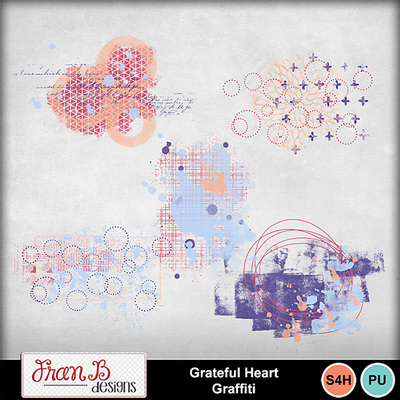 Digital Scrapbooking Kits | Grateful Heart Graffiti-(FranB) | Everyday ...