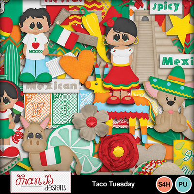 Digital Scrapbooking Kits | Taco Tuesday-(FranB) | Entertainment, Food ...