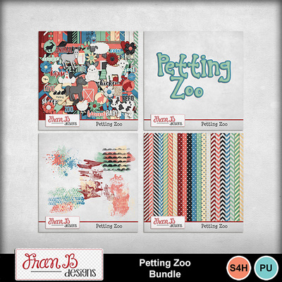 Digital Scrapbooking Kits | Petting Zoo Bundle-(FranB) | Animals - Pets ...