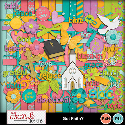 Digital Scrapbooking Kits | Got Faith-(FranB) | Craftable - Printables ...