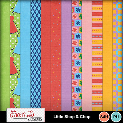 Digital Scrapbooking Kits | Little Shop and Chop-(FranB) | Boys, Food ...