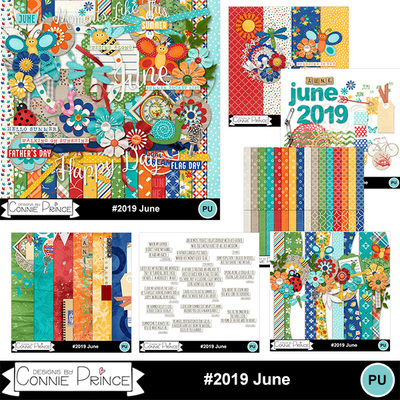 Digital Scrapbooking Kits | 2019 June-Bundle-(cprince) | Holidays ...