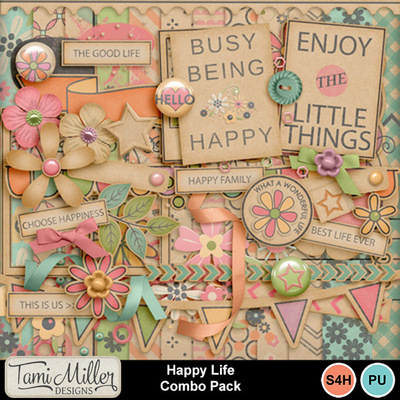 Digital Scrapbooking Kits | Happy Life-(TMD) | Everyday, Love | MyMemories