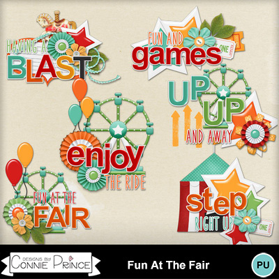 Digital Scrapbooking Kits | Fun At The Fair-Word Art-(cprince ...