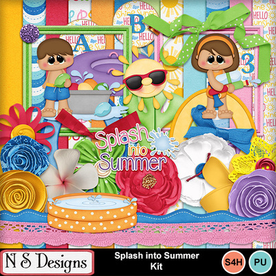 Digital Scrapbooking Kits | Splash into Summer Kit-(NSD) | Beach ...