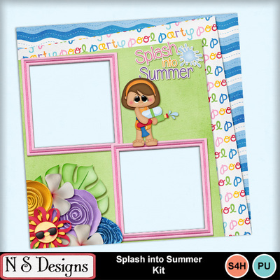 Digital Scrapbooking Kits | Splash into Summer Kit-(NSD) | Beach ...