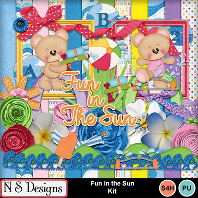 Digital Scrapbooking Kits | Fun in the Sun Kit-(NSD) | Beach, Family ...