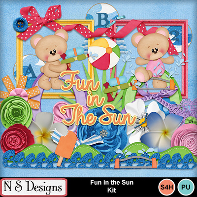 Digital Scrapbooking Kits | Fun in the Sun Kit-(NSD) | Beach, Family ...