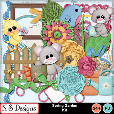 Digital Scrapbooking Kits | Spring Garden Kit-(NSD) | Hobbies, Nature ...