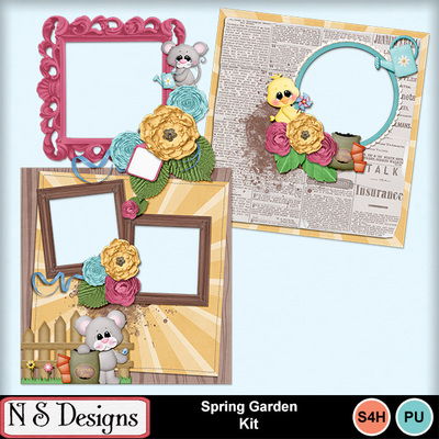 Digital Scrapbooking Kits | Spring Garden Kit-(NSD) | Hobbies, Nature ...